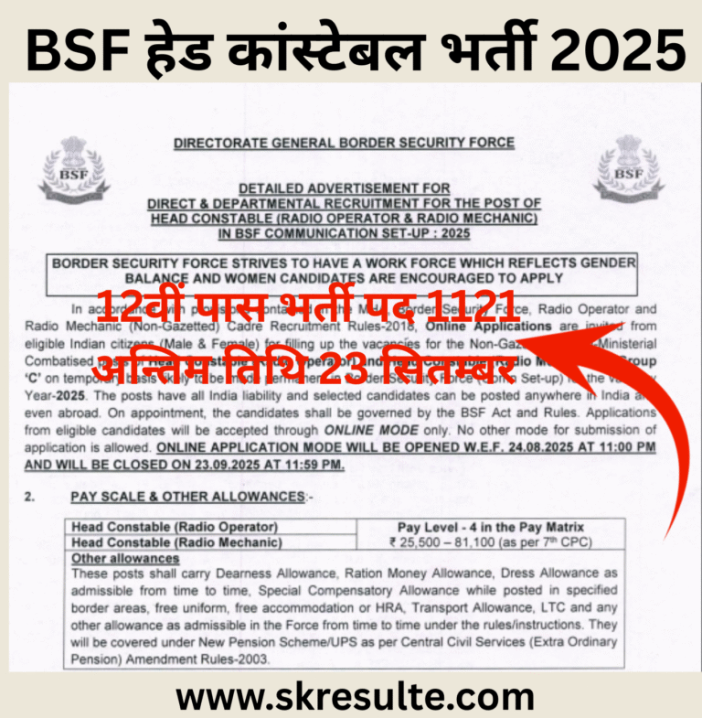 BSF Head Constable Recruitment 2025: How To Application Process Post ...